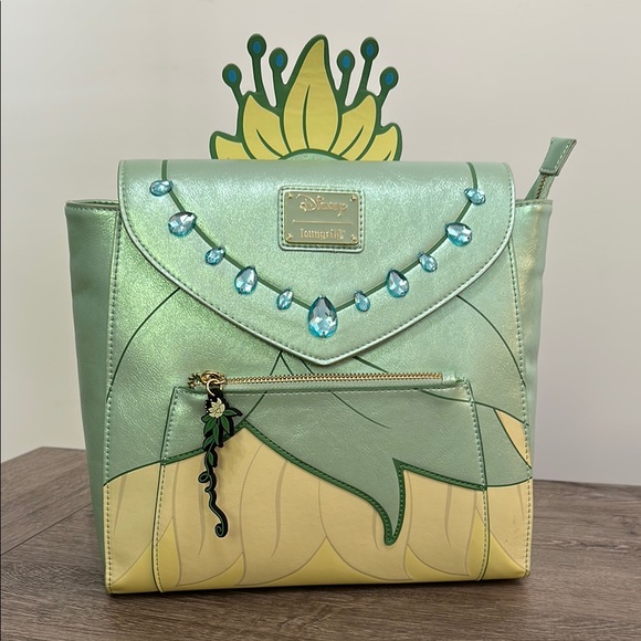Loungefly | Bags | Loungefly Tiana Green And Yellow Backpack | Poshmark